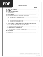 SOP for Water System Operation and Maintenance | PDF | Calibration ...