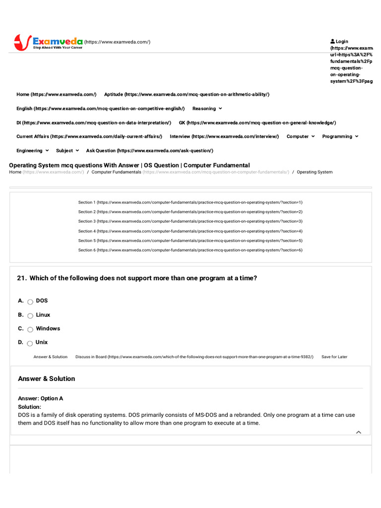 Questions With Answer - Question - Computer Fundamental Page-3 Section ...
