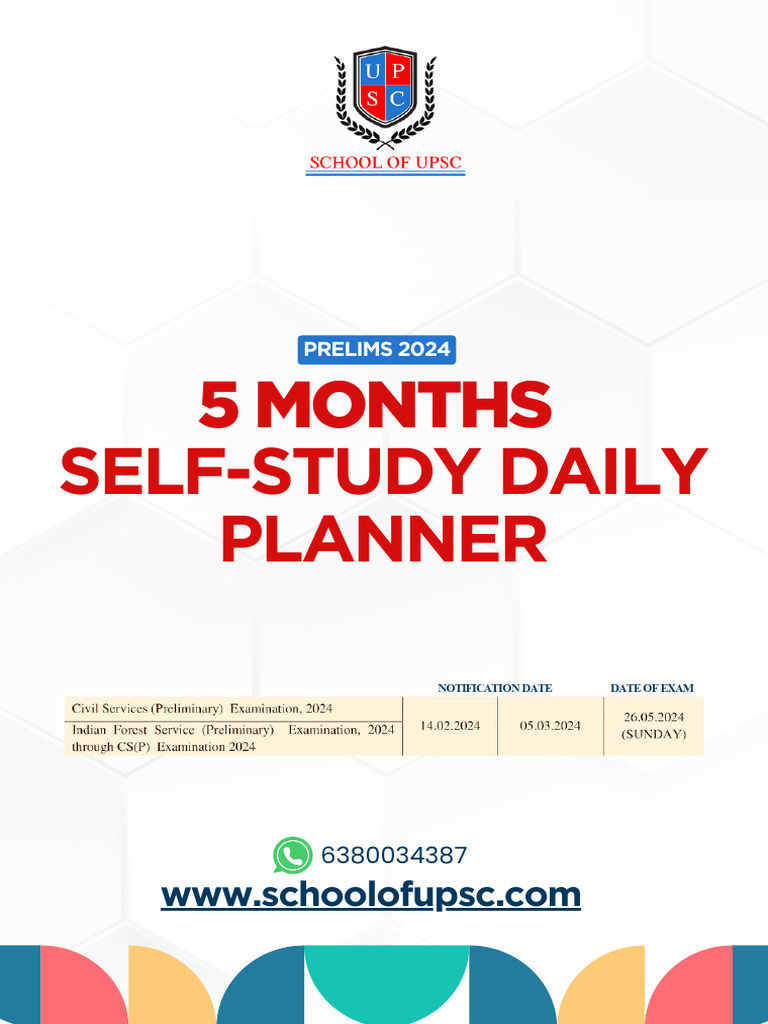 Prelims Study Planner With Daily Targets | PDF | Constitution | Economies