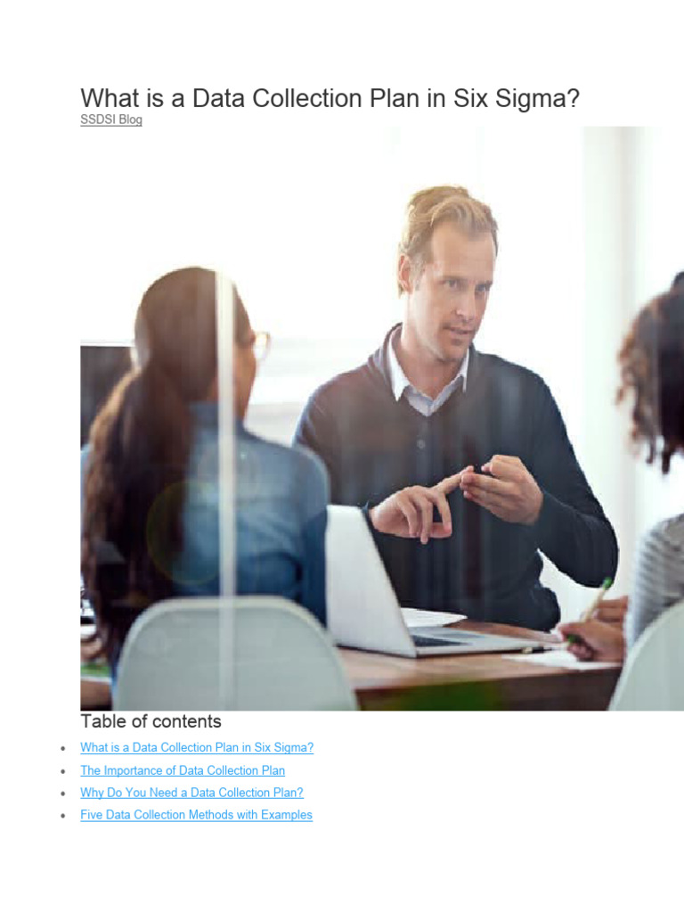 Data Collection Plan | PDF | Business