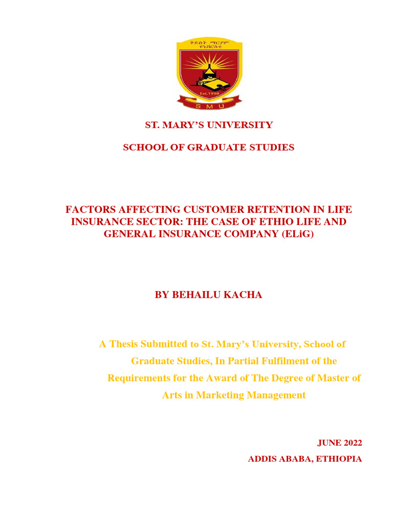 Thesis Final Behailu Kacha PDF | PDF