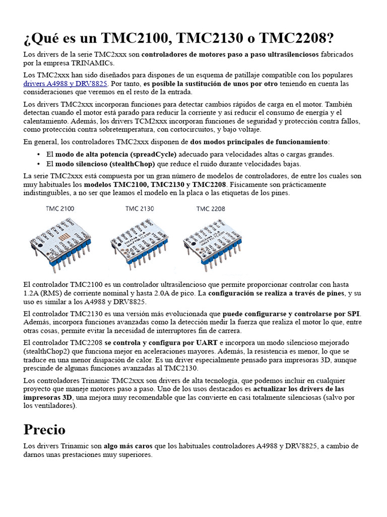 Drivers TMC 2209 | Descargar gratis PDF | Ingeniería Informática | Bienes manufacturados