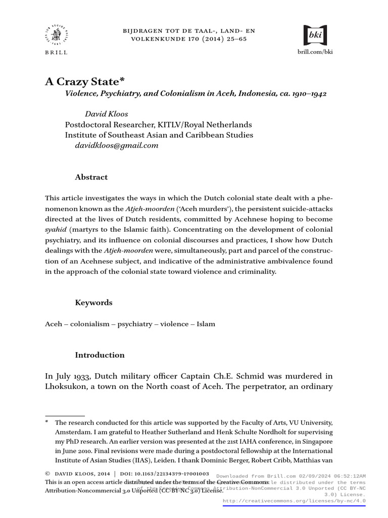 BKI Article p25 - 2 | PDF | Frantz Fanon | Psychiatry