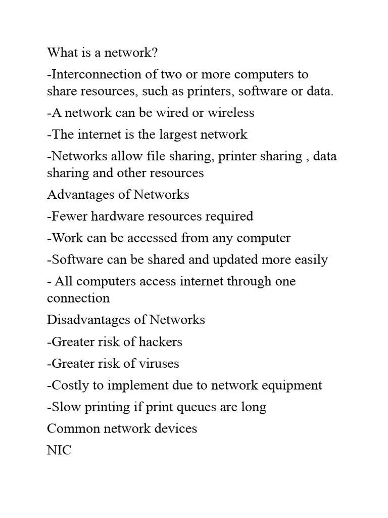 What Is A Network | PDF