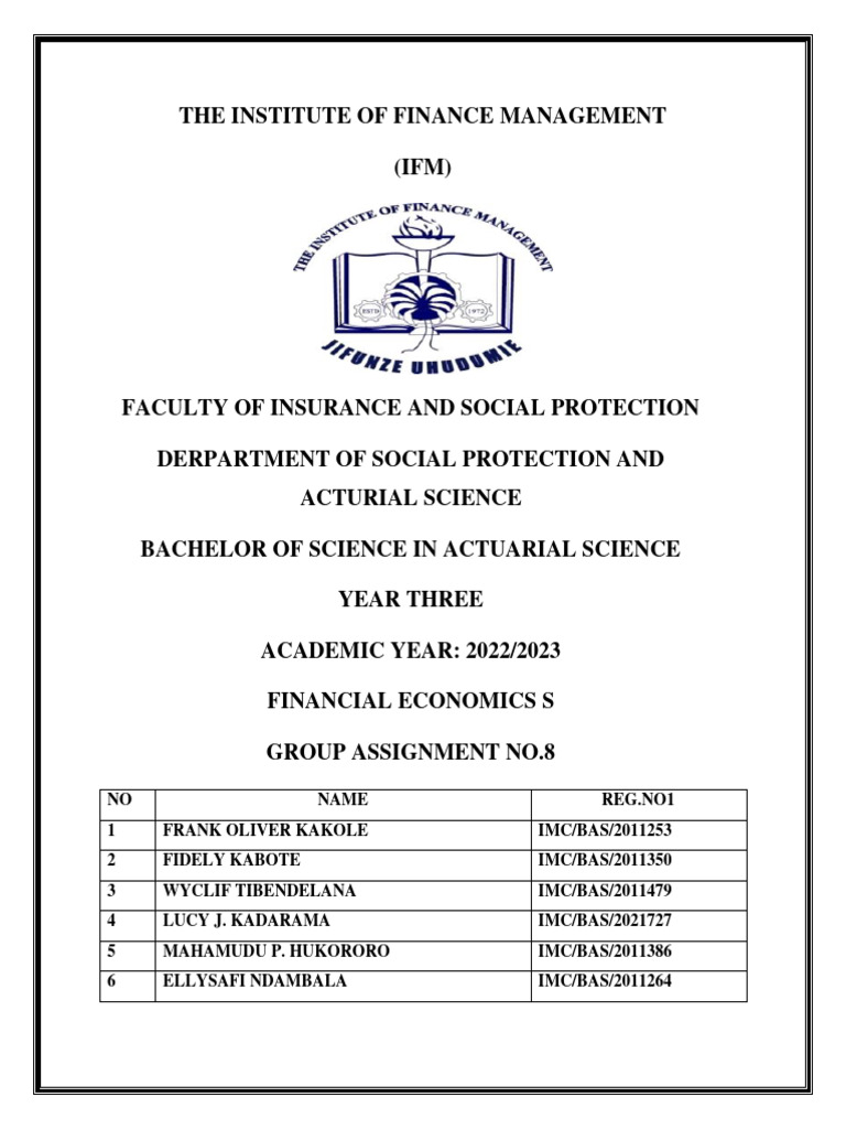 Financial Assignment | PDF