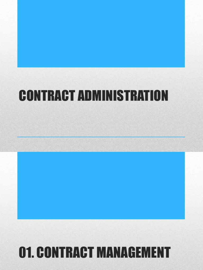 Contract Administration in Construction | PDF | Employment | Breach Of ...
