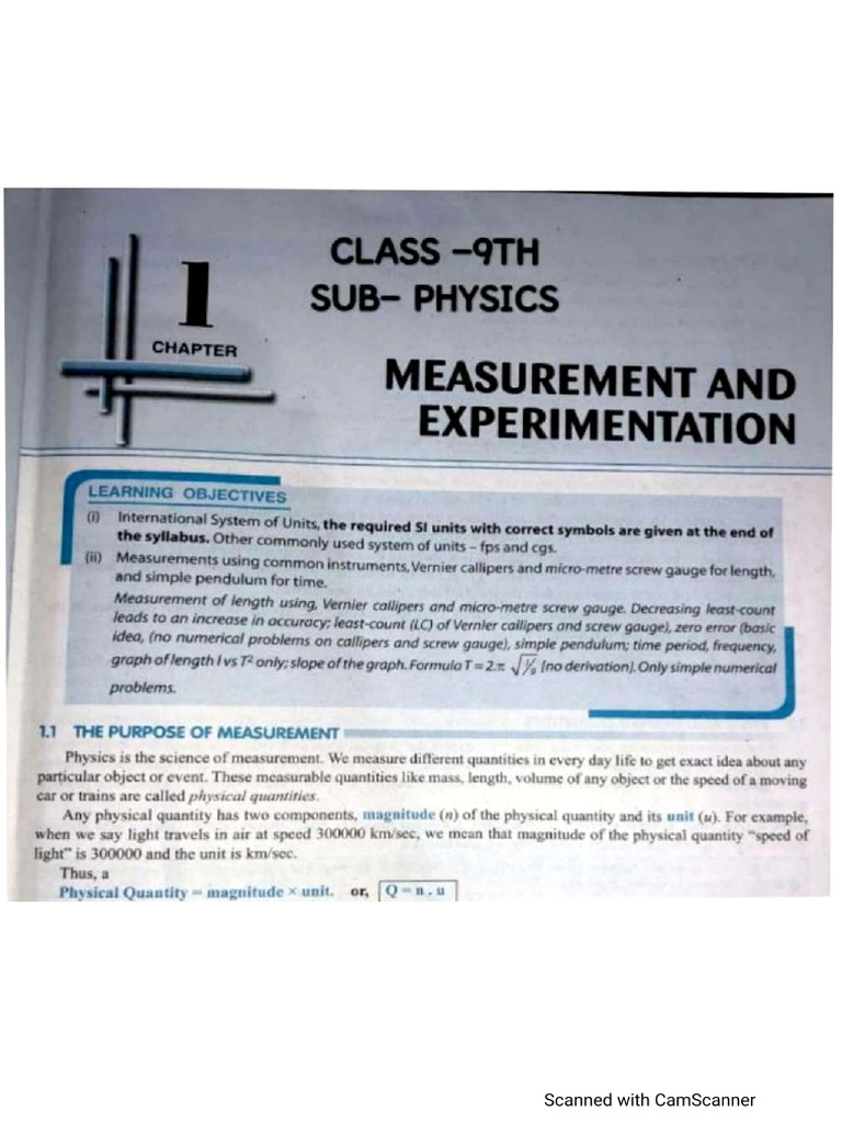 Class-9 Phy Worksheet1 | PDF