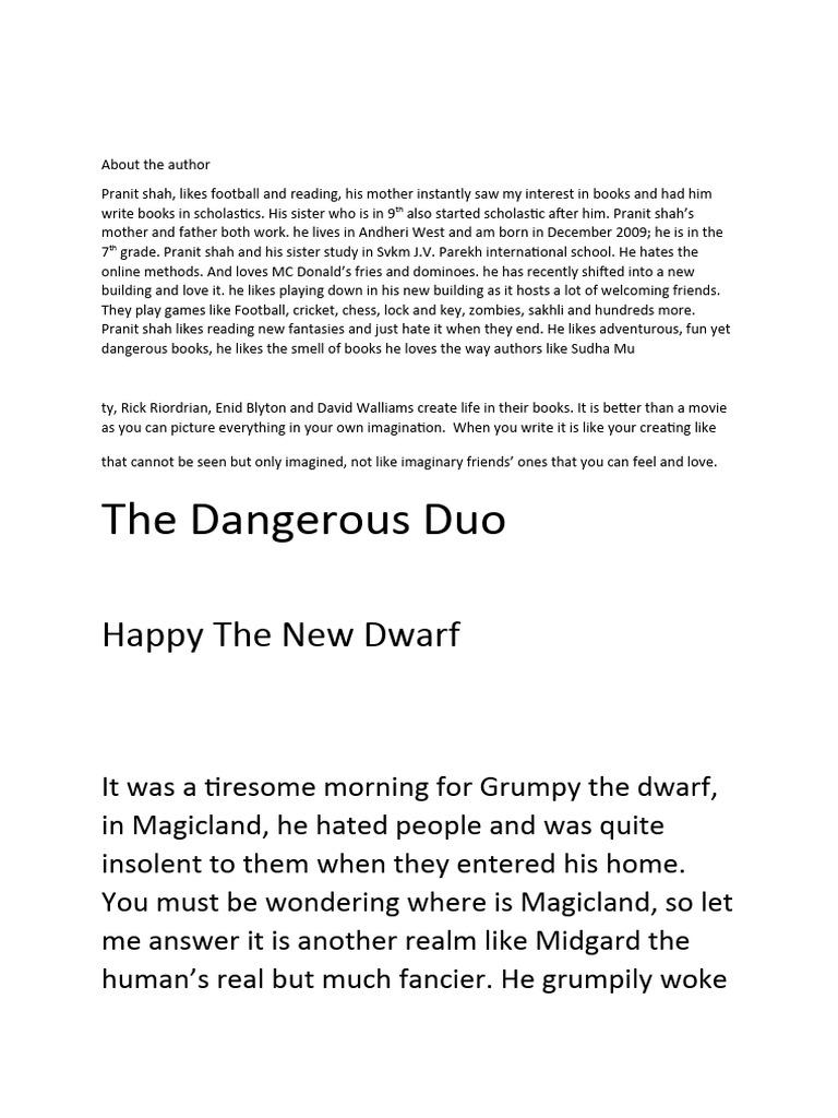 Happy The New Dwarf | PDF | General Fiction
