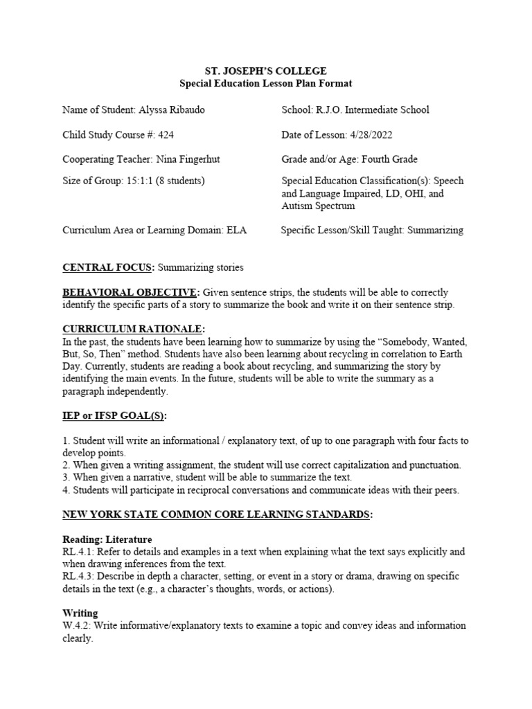 Cs 424 Lesson 3 | PDF | Classroom Management | Cognition