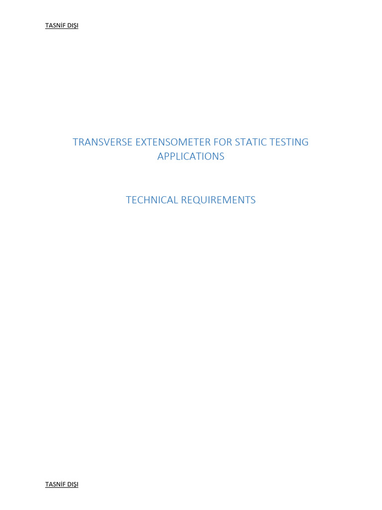 Transverse Ext. - Tech - Requirements | PDF