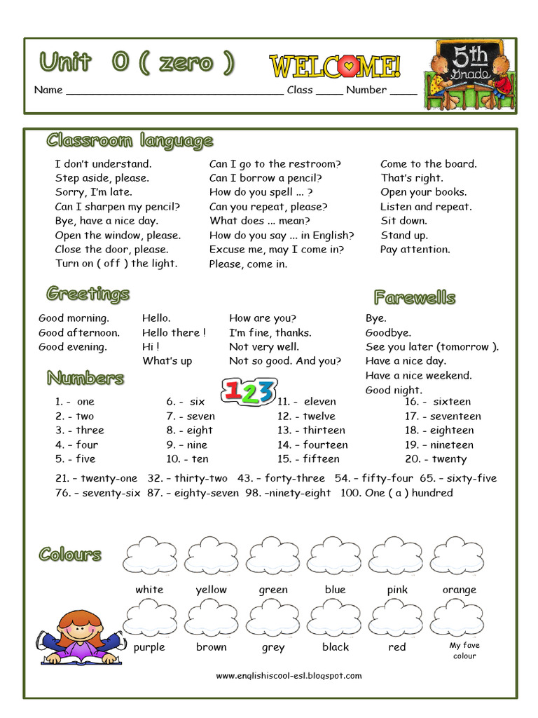 Unit Zero 5th Grade | PDF