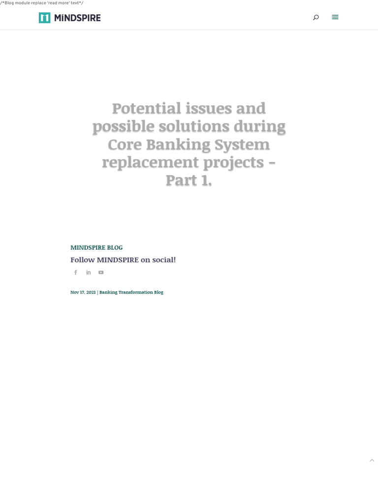 Core Banking System Challenges | PDF | Banks | Methodology