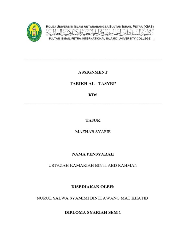 ASSIGNMENT Tarikh | PDF