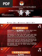 Tugas dan Wewenang KPPS Pemilu 2024 | PDF