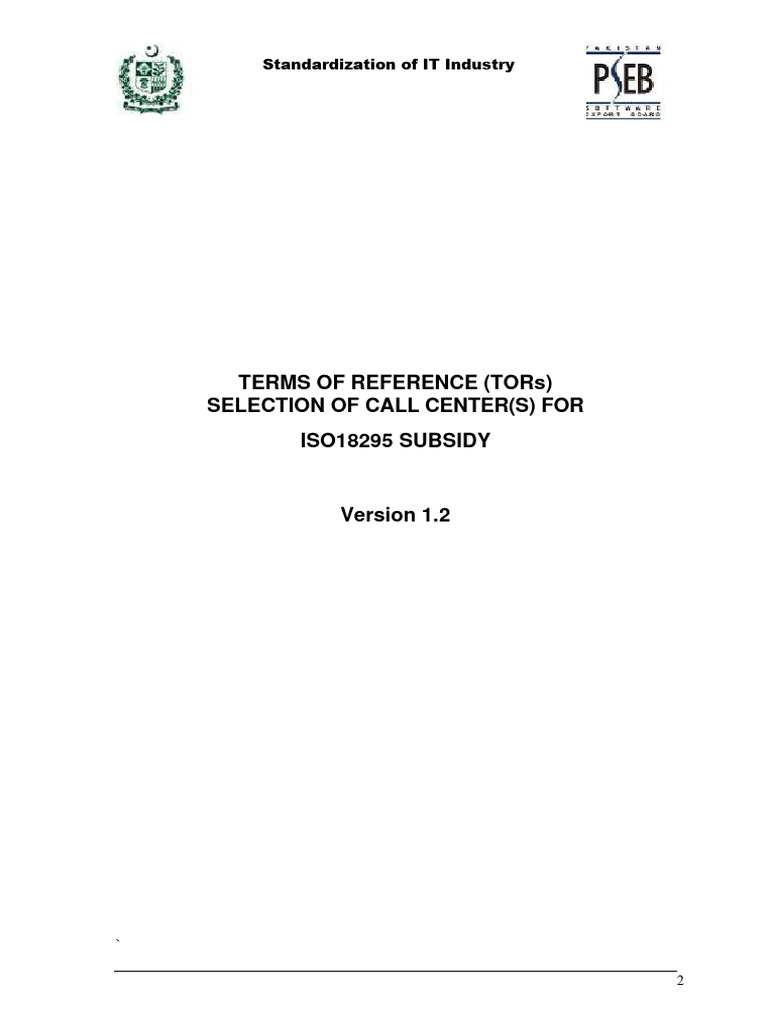 Iso18295 Selection of Call Centers | PDF | Standardization | Economies