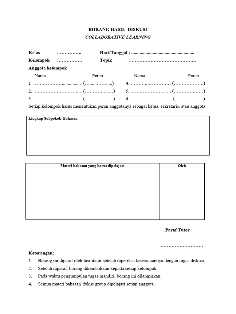 Format Borang CL | PDF