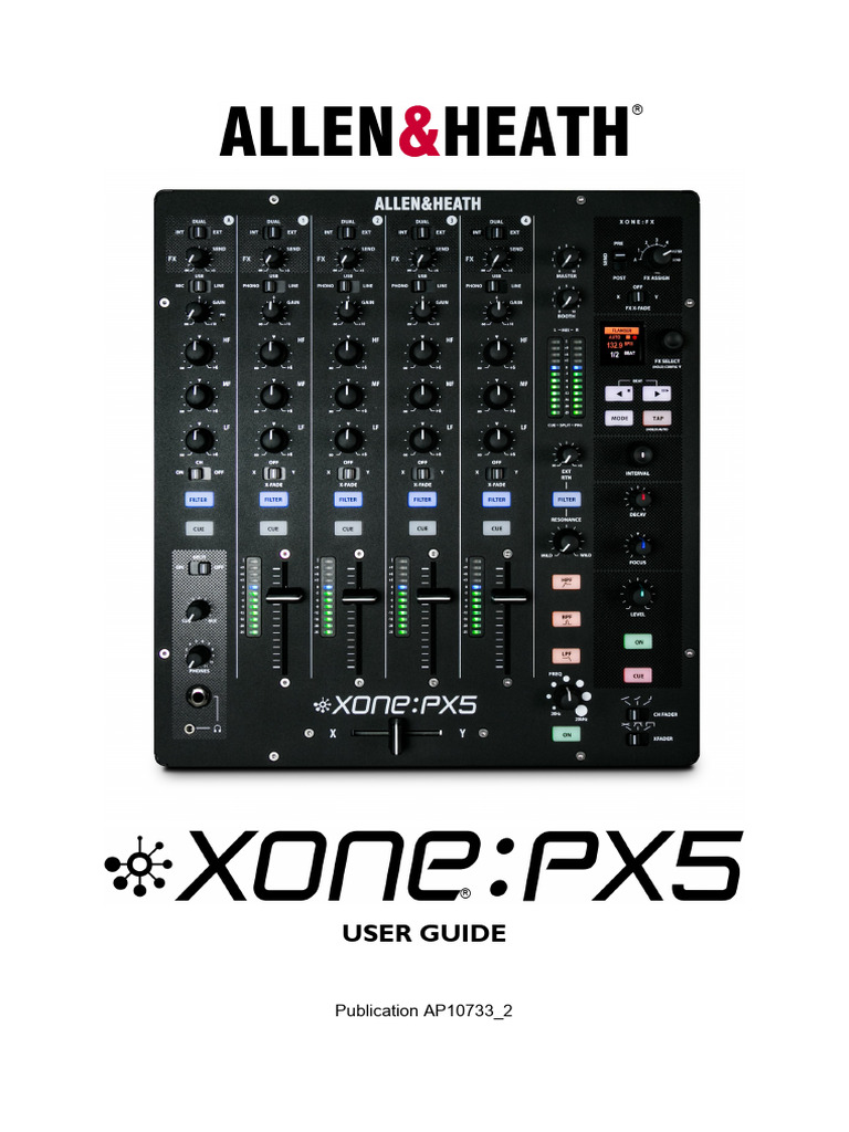 Ap10733 2 Xone Px5 User Guide | PDF | Usb | Equalization (Audio)