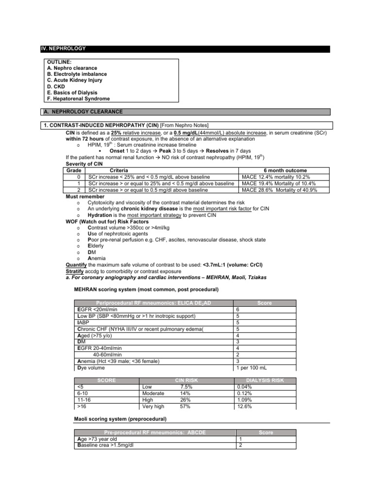 IM 2021 Notes Nephro V1 | PDF
