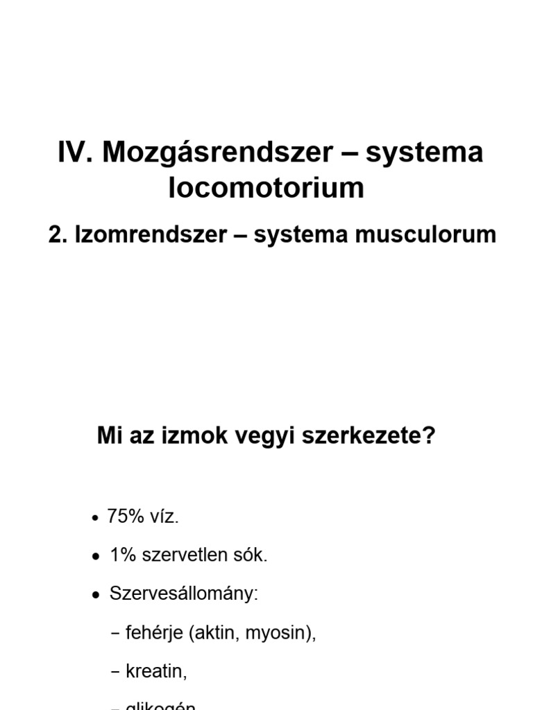 04b Izomrendszer | PDF
