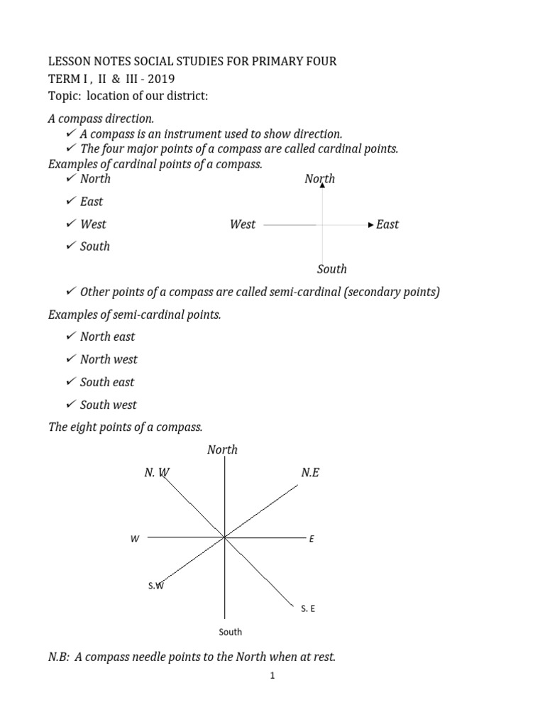 Lesson Notes For S.ST Primary Four | Download Free PDF | Cost Of Living ...