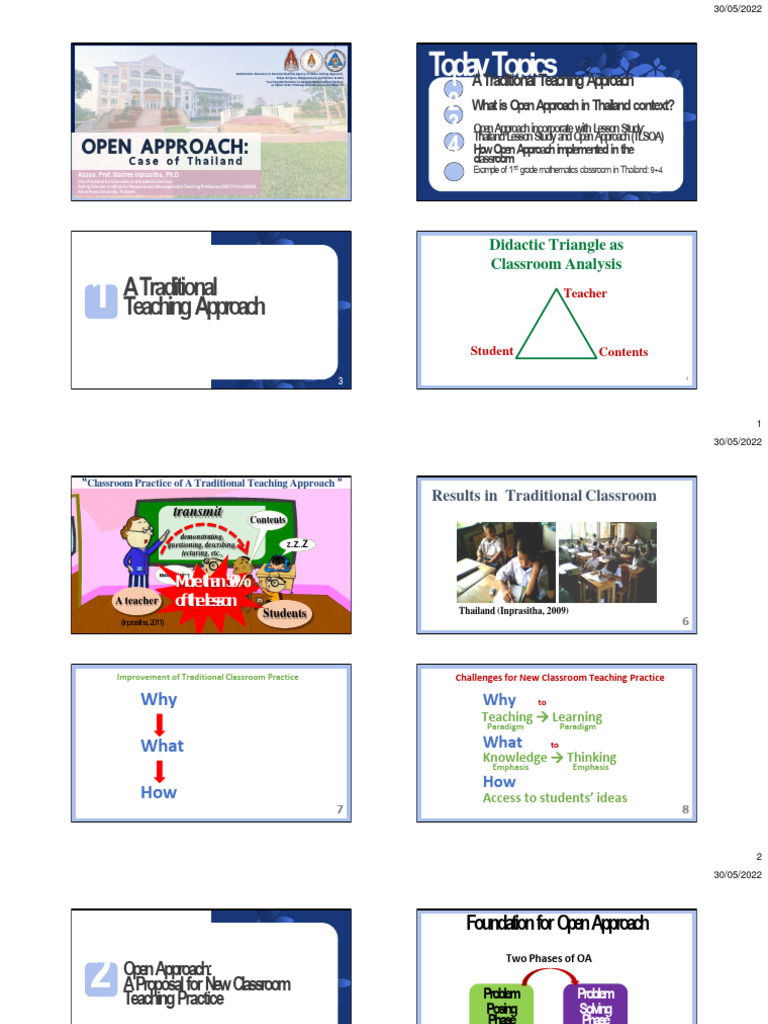 Enhancing Math Education with Open Approach | PDF | Teachers | Mathematics