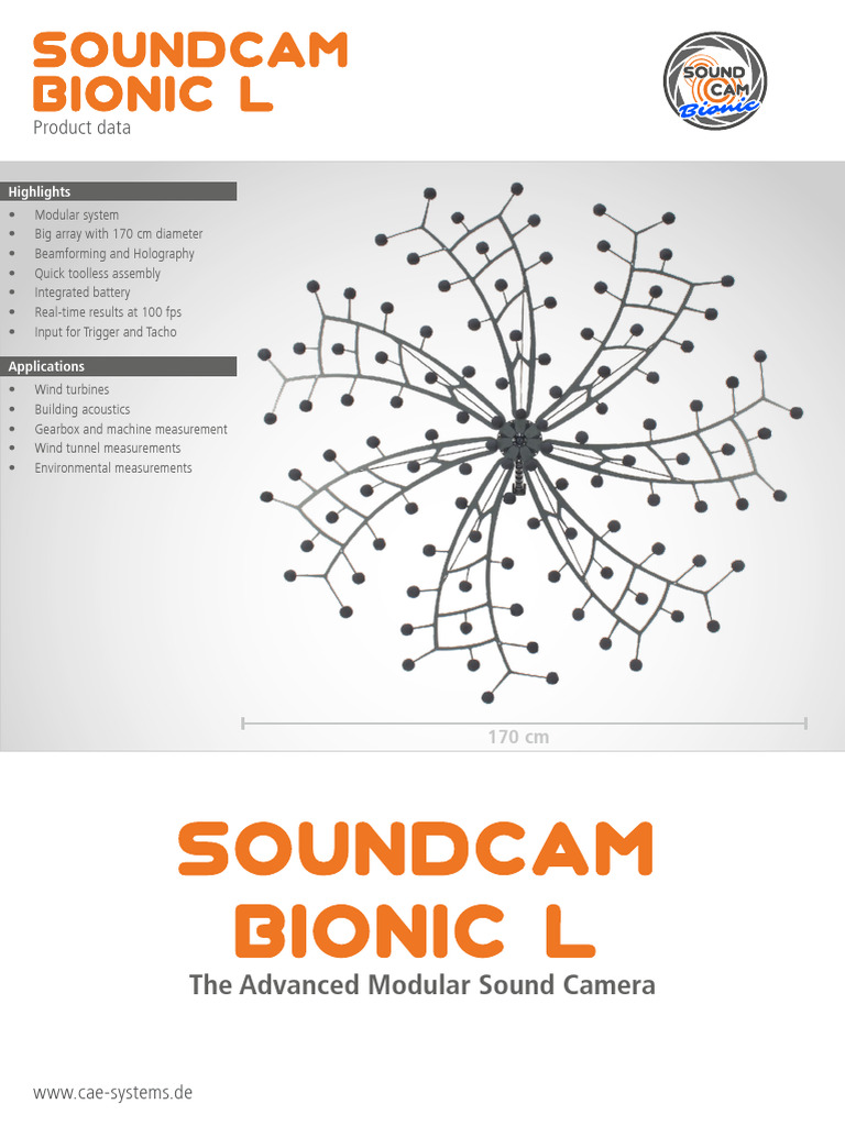 Tech Specs SoundCam Bionic L 2021 | PDF