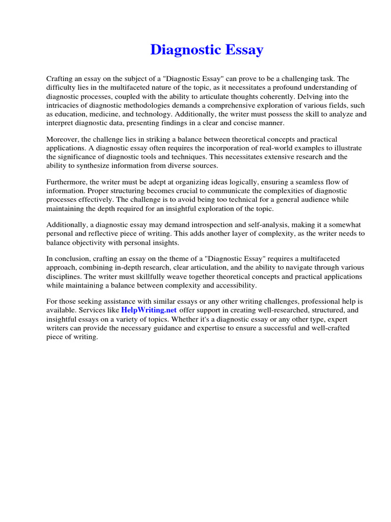 Diagnostic Essay | PDF | Radioactive Decay | Uranium