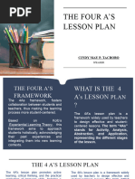 4 A's Definition and Lesson Plan Sample | PDF | Lesson Plan | Pedagogy