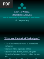 AP Lang Rhetorical Analysis Essay Template (With Examples) | PDF ...