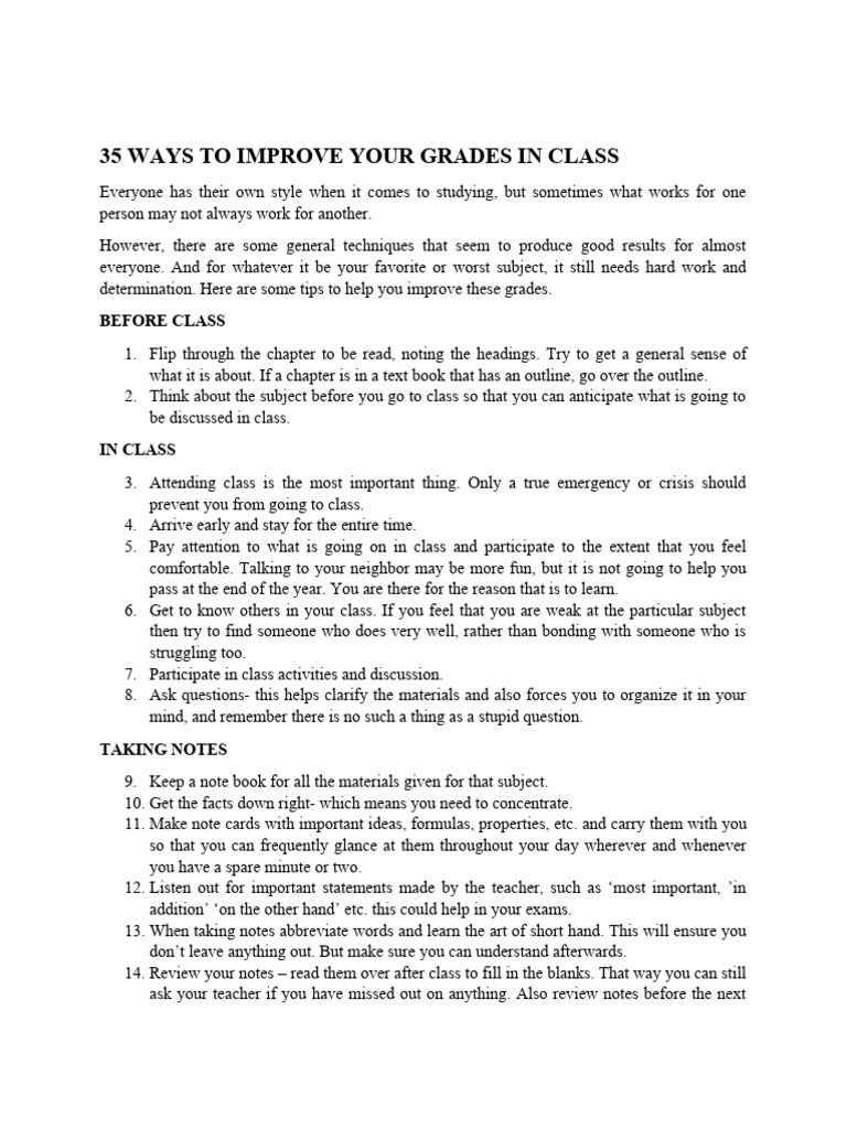 Way To Improve Performance | PDF Way To Improve Performance | PDF