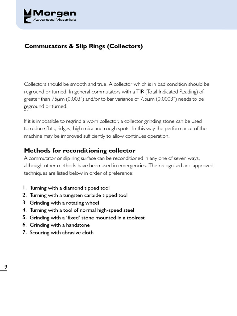 Commutator Surface and Mica Recessing | PDF | Grinding (Abrasive ...