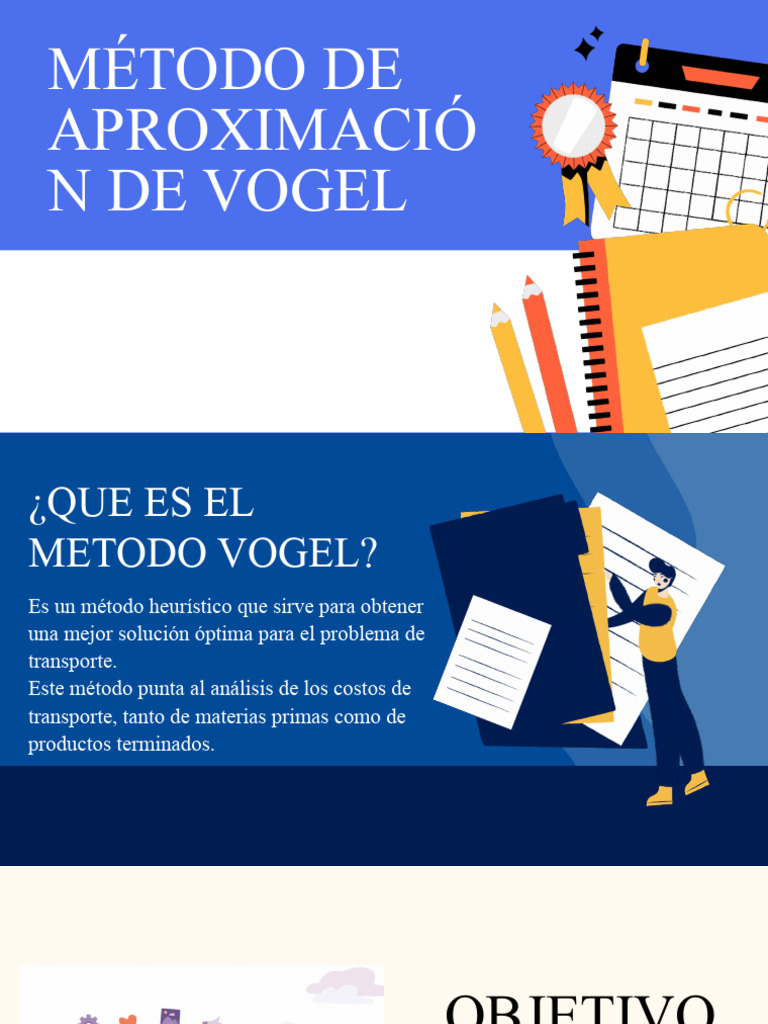 Método de Aproximación de Vogel | PDF | Algoritmos | Transporte