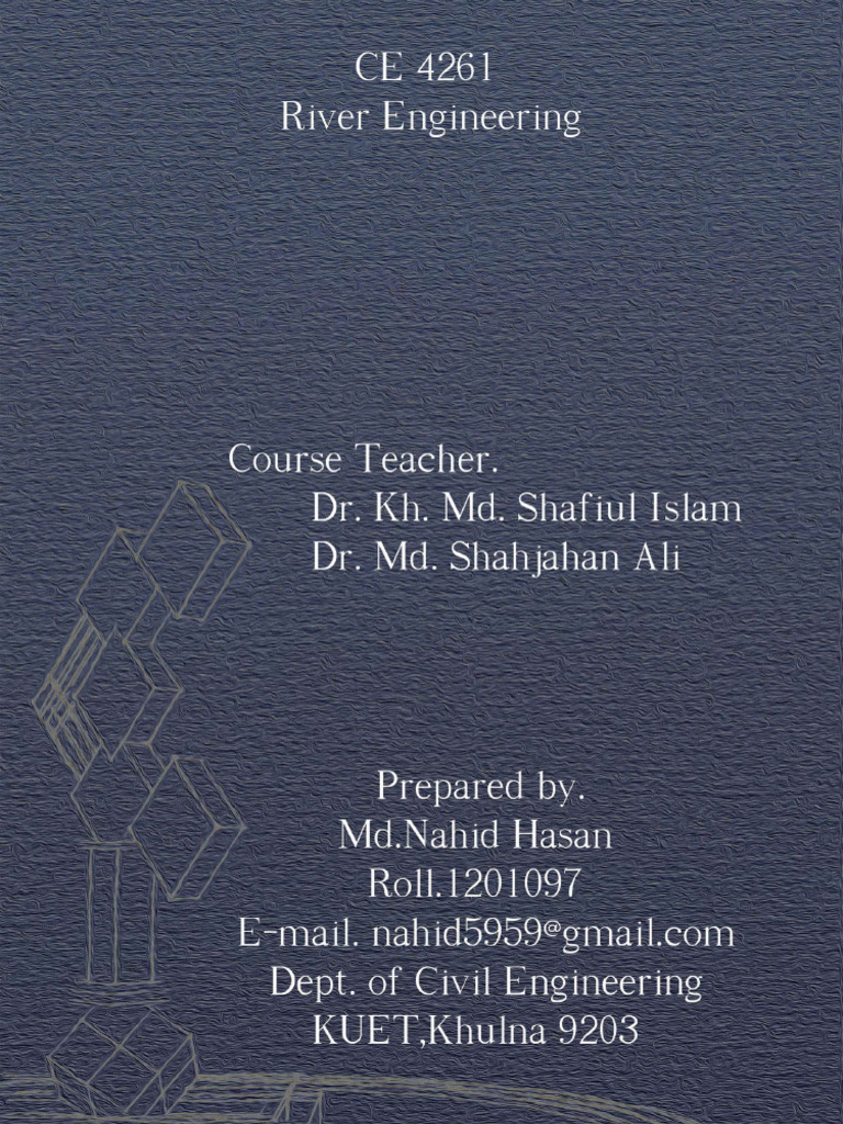 Ce 4261 River Engineering | PDF