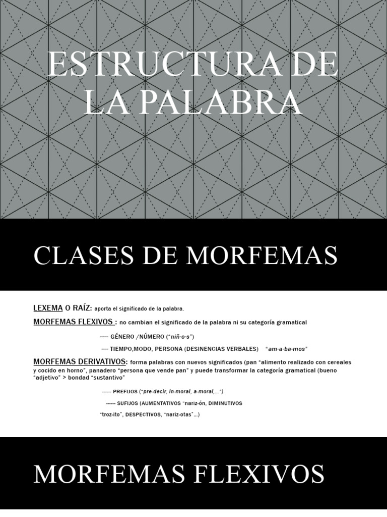 4º ESO LENGUA ESTRUCTURA DE LA PALABRA | PDF