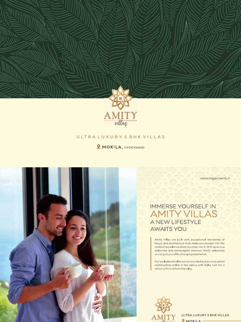 Amity Villas Brochure - HMDA RERA | PDF