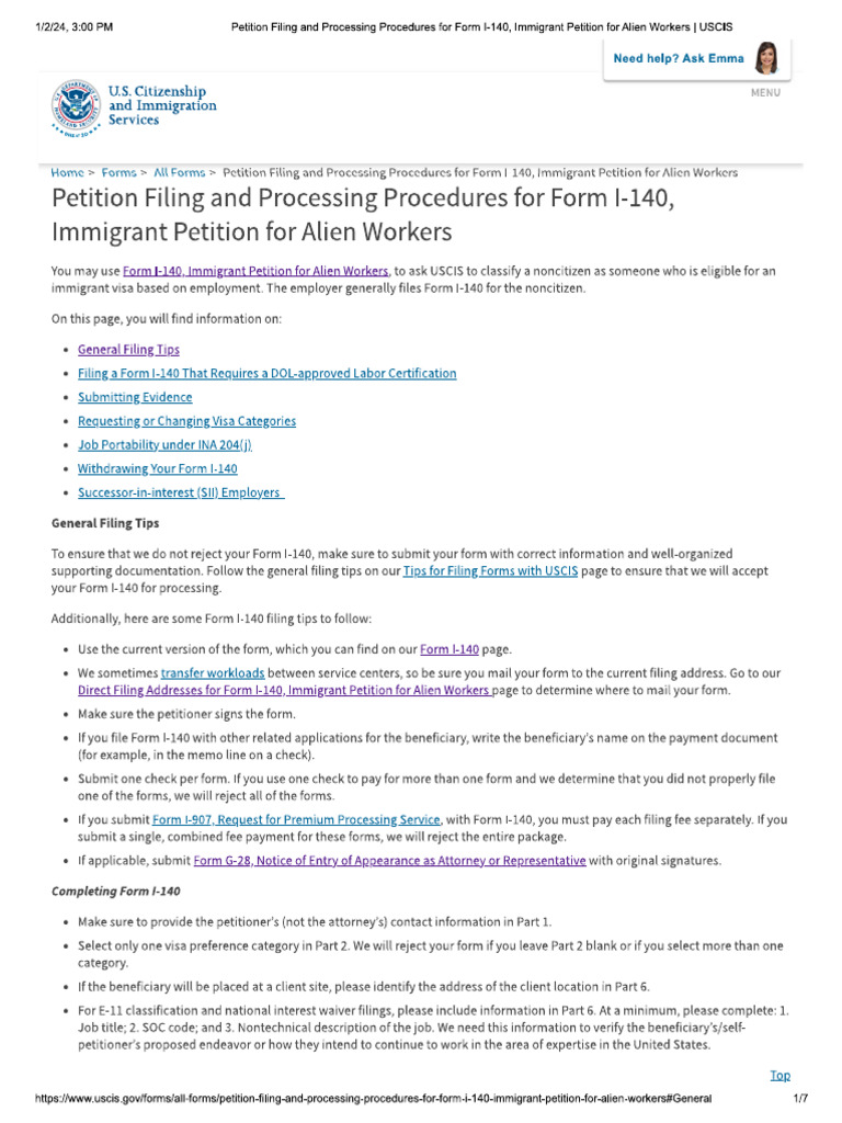 EB2 NIW Process Flow | PDF