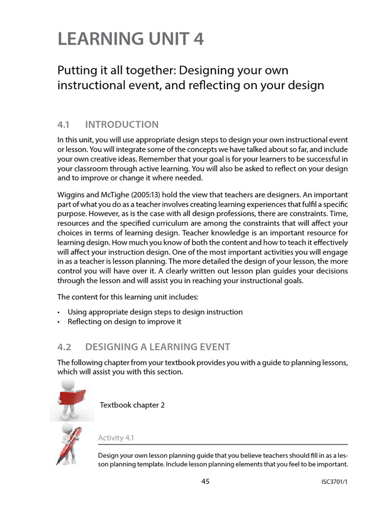 Learning Unit 4 | PDF | Instructional Design | Teachers