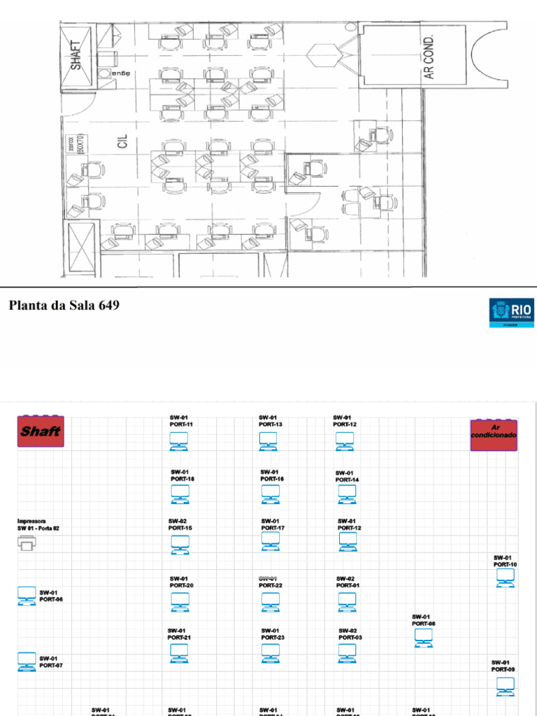 Planta de Rede Sala 649 | PDF