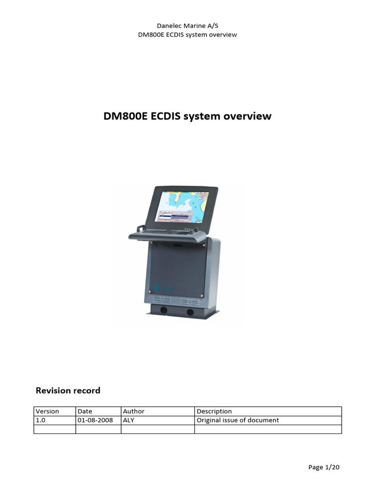 Danelec Ecdis Dm-800e System Overview | PDF | Computer Hardware | Computing
