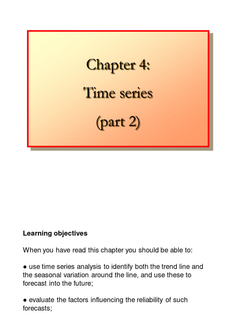 Time Series - pp04b | PDF | Forecasting | Seasonality