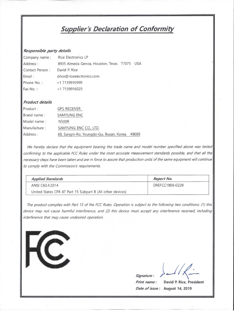 (Us FCC) N500R | PDF