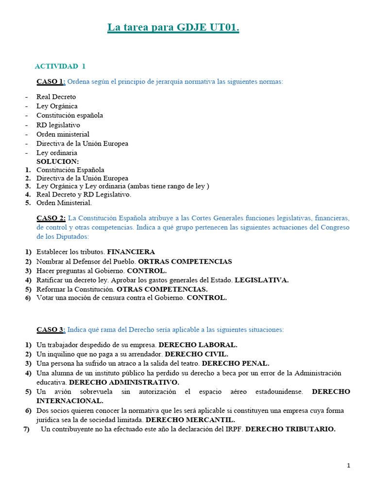 Tarea GDJE-UT01 | PDF | Parlamento Europeo | Política mundial