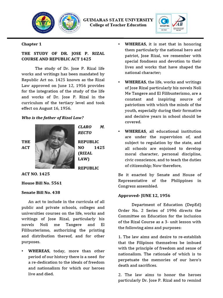 Rizal Notes | PDF | History