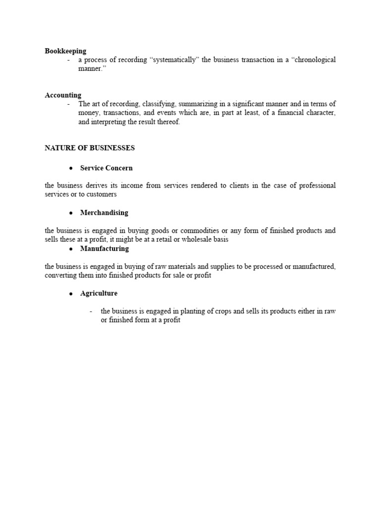 Core Concepts of Bookkeeping Basics | PDF | Equity (Finance) | Expense