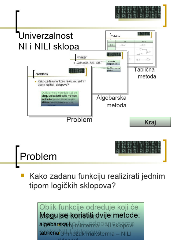 7 Univerzalnost NI I NILI Sklopa | PDF