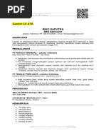 Template CV ATS Fresh Graduate | PDF