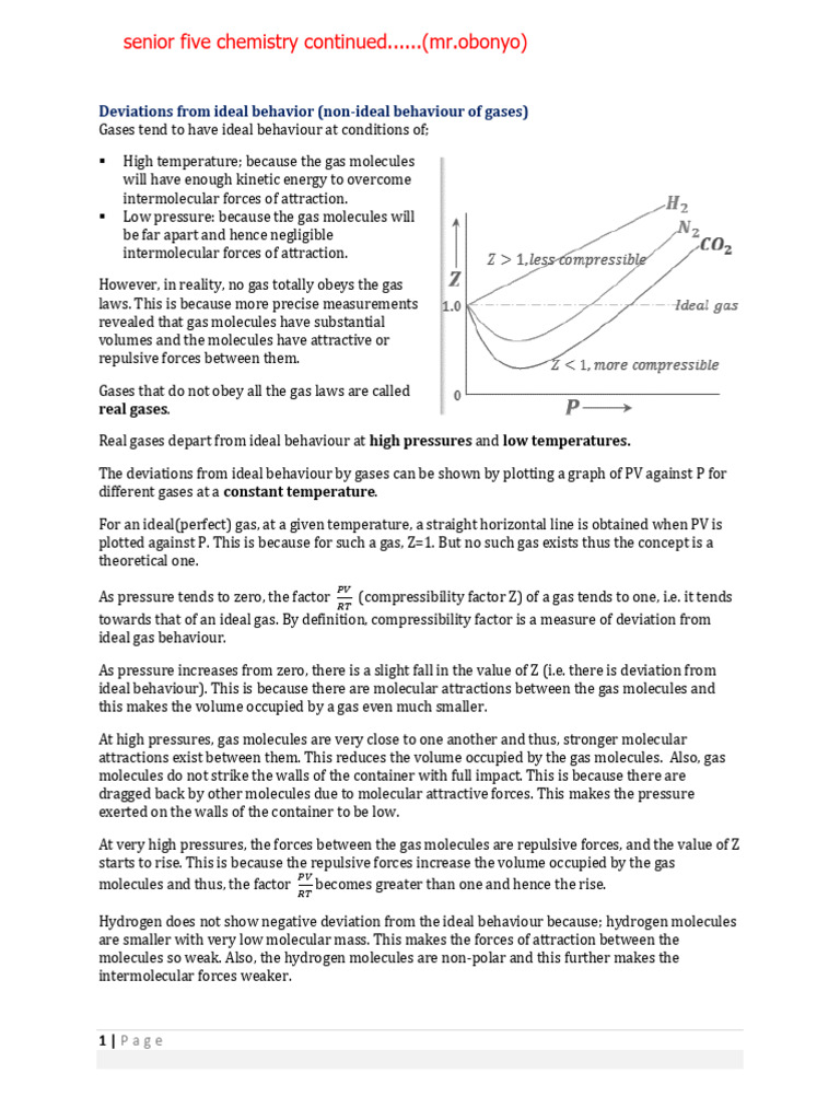 S5 PHYSICAL CHEM | PDF | Gases | Isotope