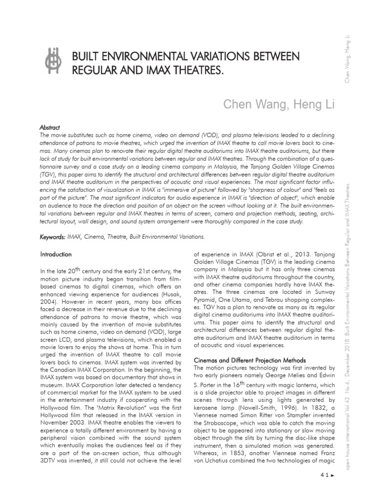 Built Environmental Variations Between Regular and | PDF