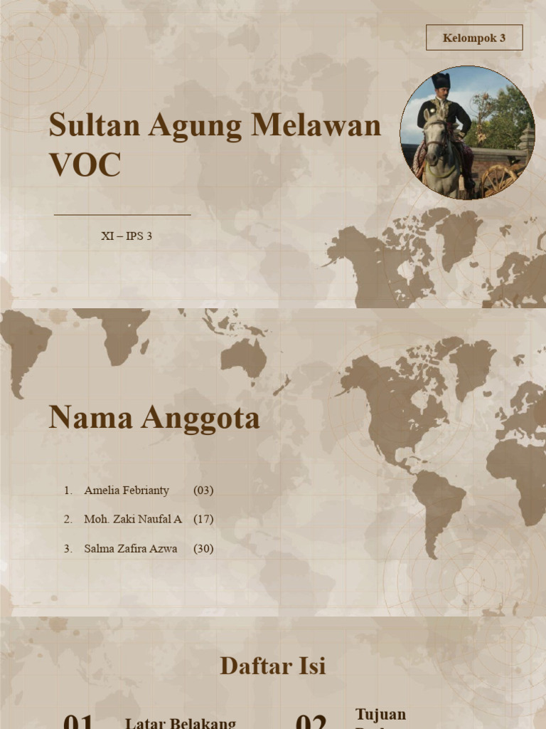 Sultan Agung Melawan VOC - Kelompok 3 - XI IPS 3 | PDF