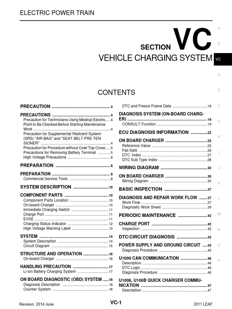Vehicle Charging System: Section | PDF | Airbag | Battery Charger